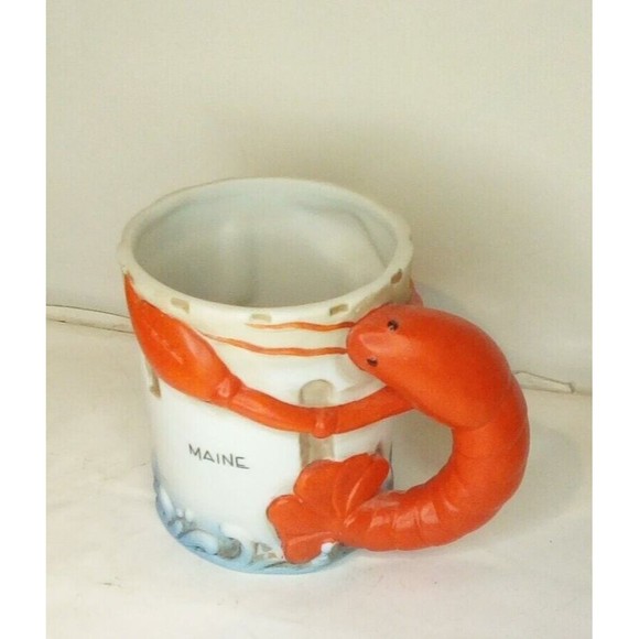 Dining | Nancy Sales Ceramic Souvenir Mug Lobster Handle Nanco 1987 ...